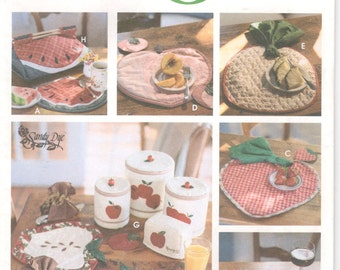 Simplicity 9538 Sewing Pattern Kitchen Accessories One Size - Etsy