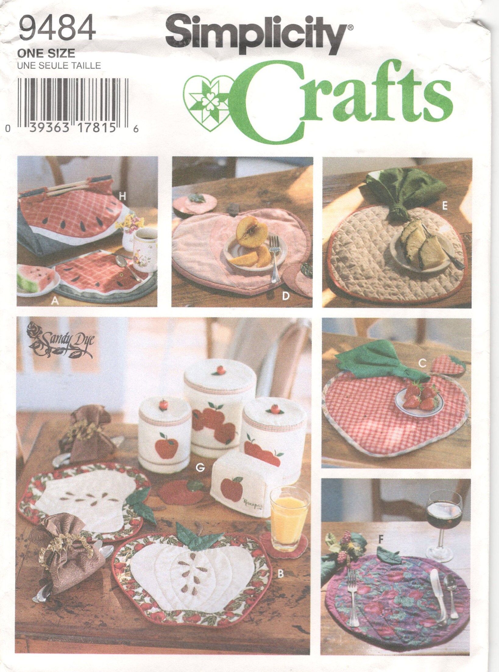 Uncut Simplicity 9484 Sewing Pattern Simplicity Craft | Etsy Canada