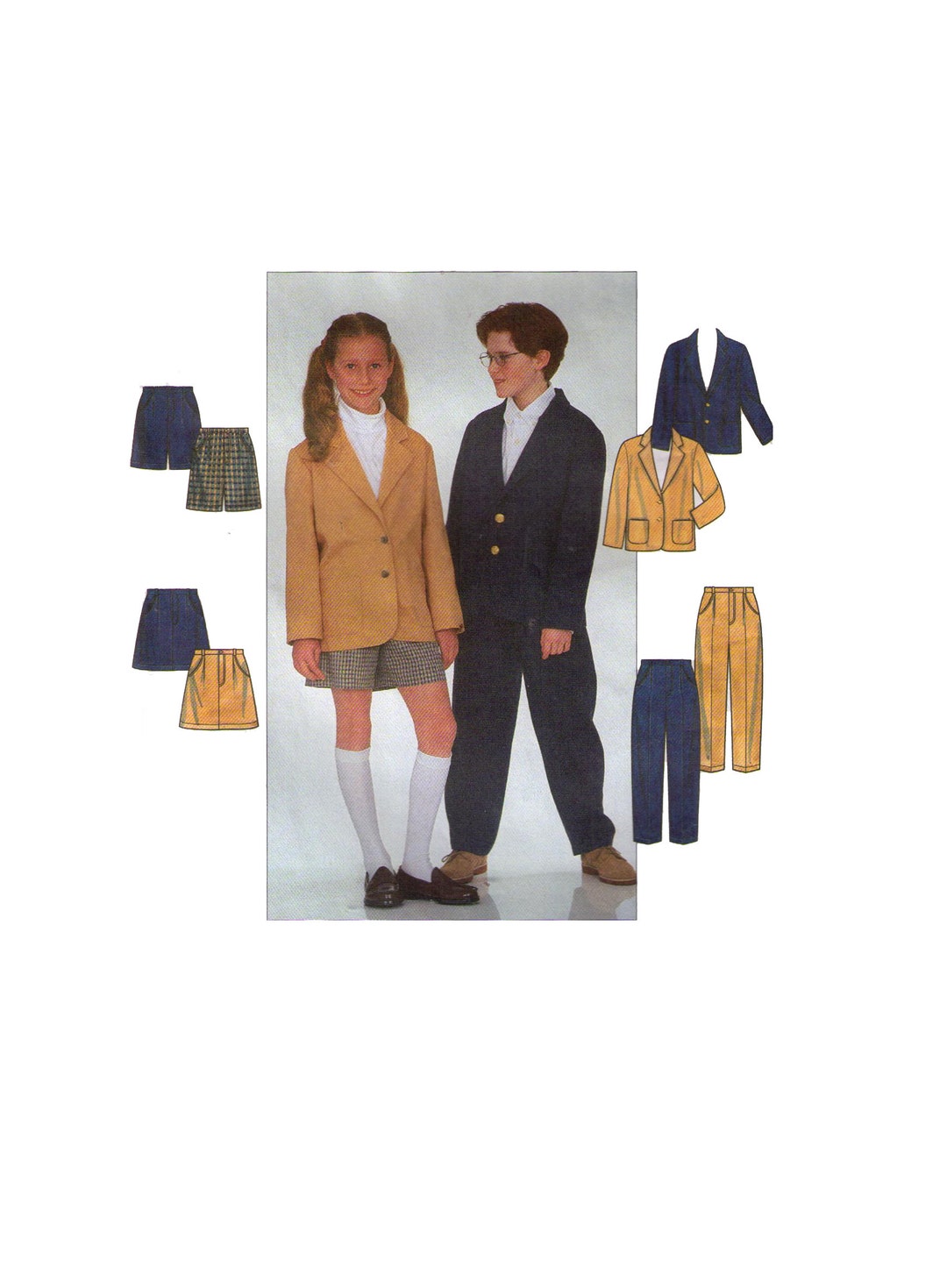 Simplicity 8232, 90s Sewing Pattern, Size 7-10 Girl's and Boy's Jacket ...