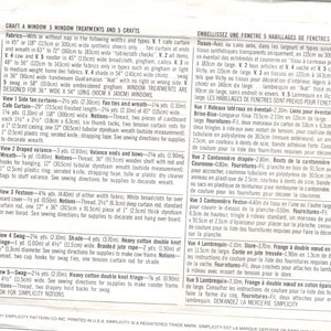 Simplicity 8403 Sewing Pattern, Simplicity Craft Pattern for Cafe ...