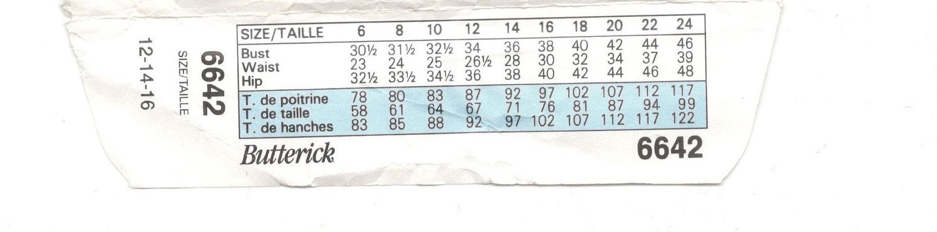 Butterick 6642 Sewing Pattern Misses' Semi-fitted Tapered - Etsy