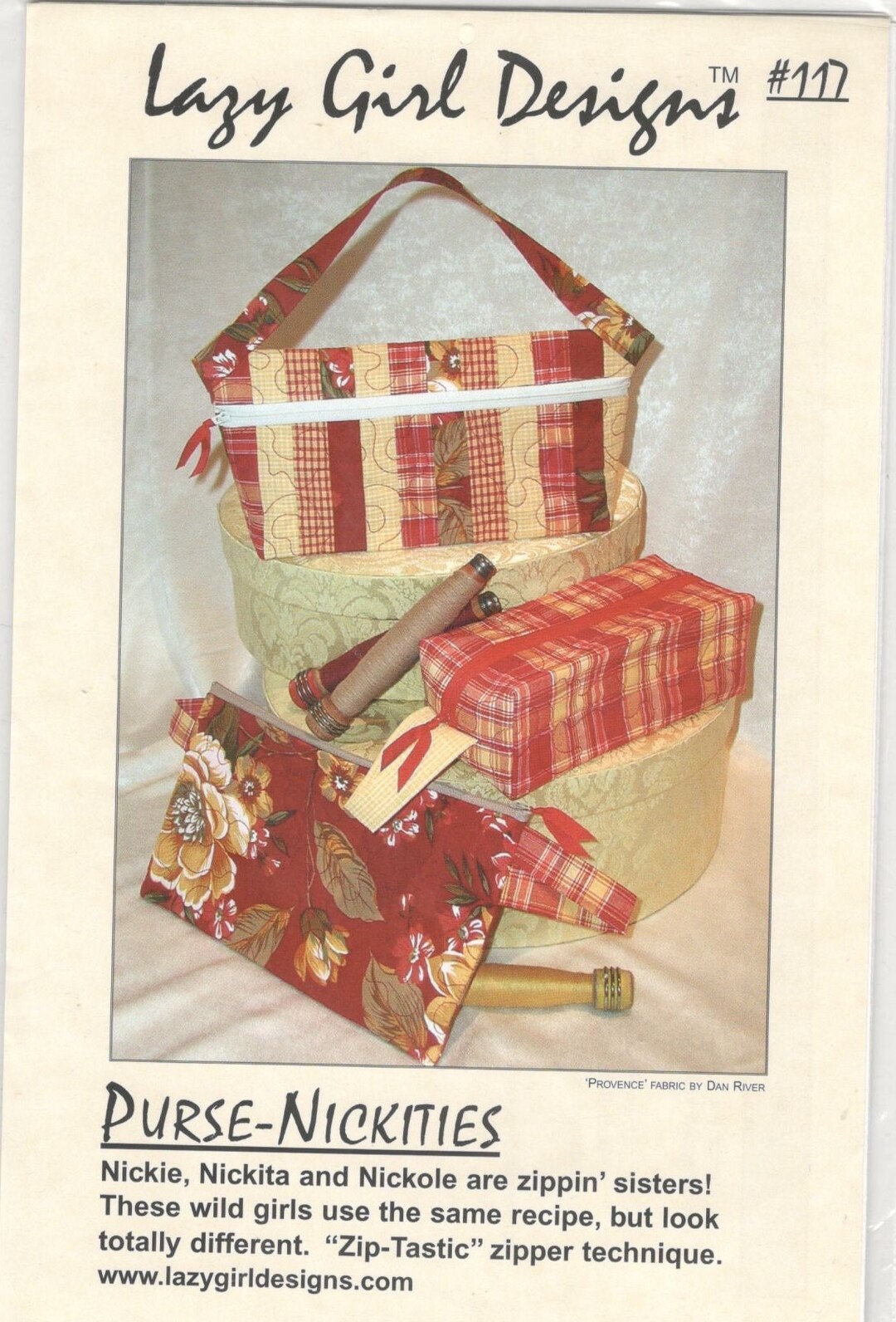 Lazy Girl Design 117 Sewing Pattern, Purse-nickities Pattern. - Etsy