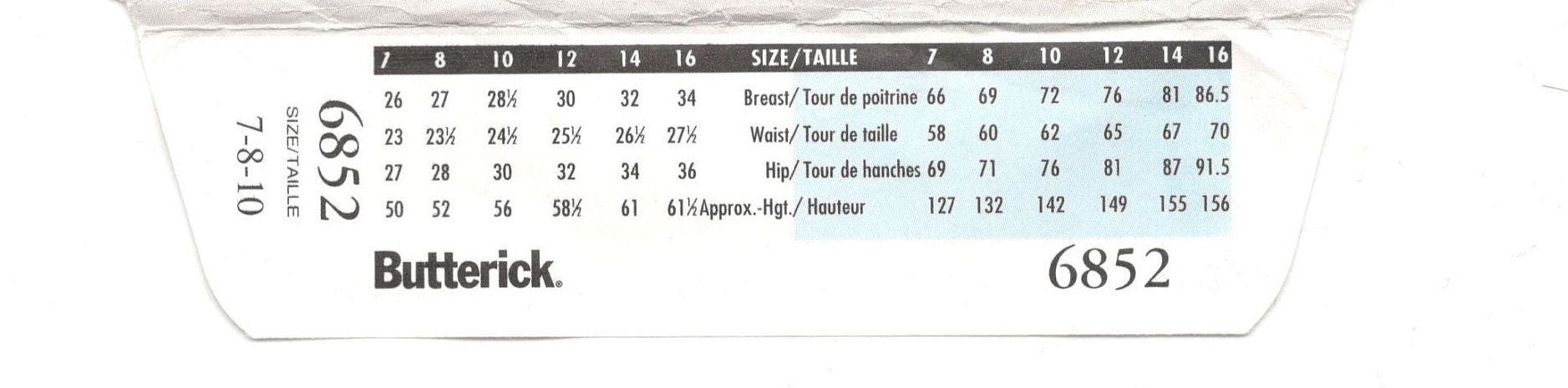 Butterick 6852 Sewing Pattern Girl's Jacket Vest Pants - Etsy