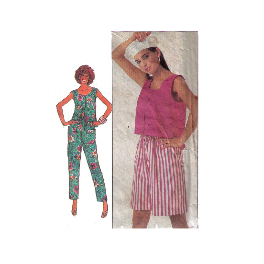 Simplicity 8078, 80s Sewing Pattern, Size Medium, Loose Fitting Scoop ...