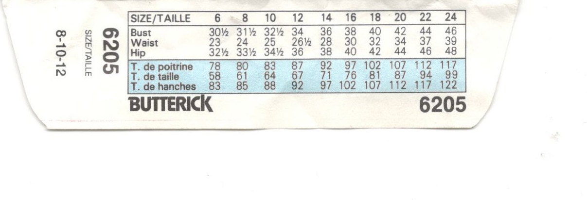 Uncut Butterick 6205 Sewing Pattern Misses Two Piece Dress - Etsy