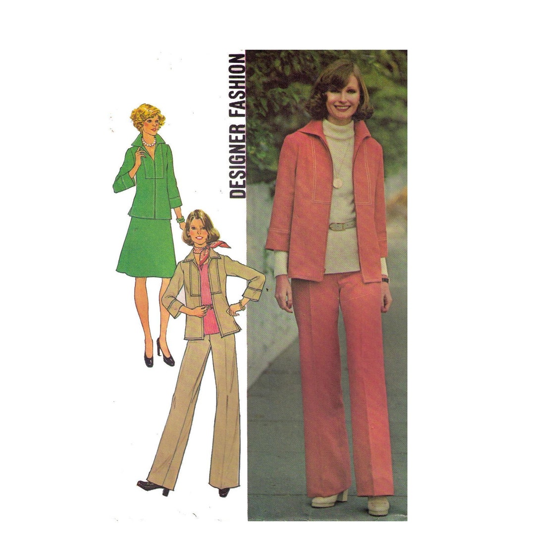 Uncut Simplicity 7087, 70s Sewing Pattern, Size 16 Bust 38 Women's ...