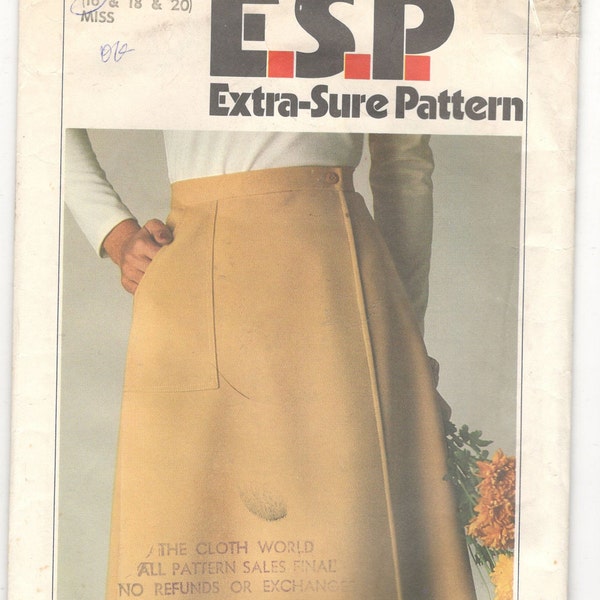 Mock Wrap Skirt - Etsy