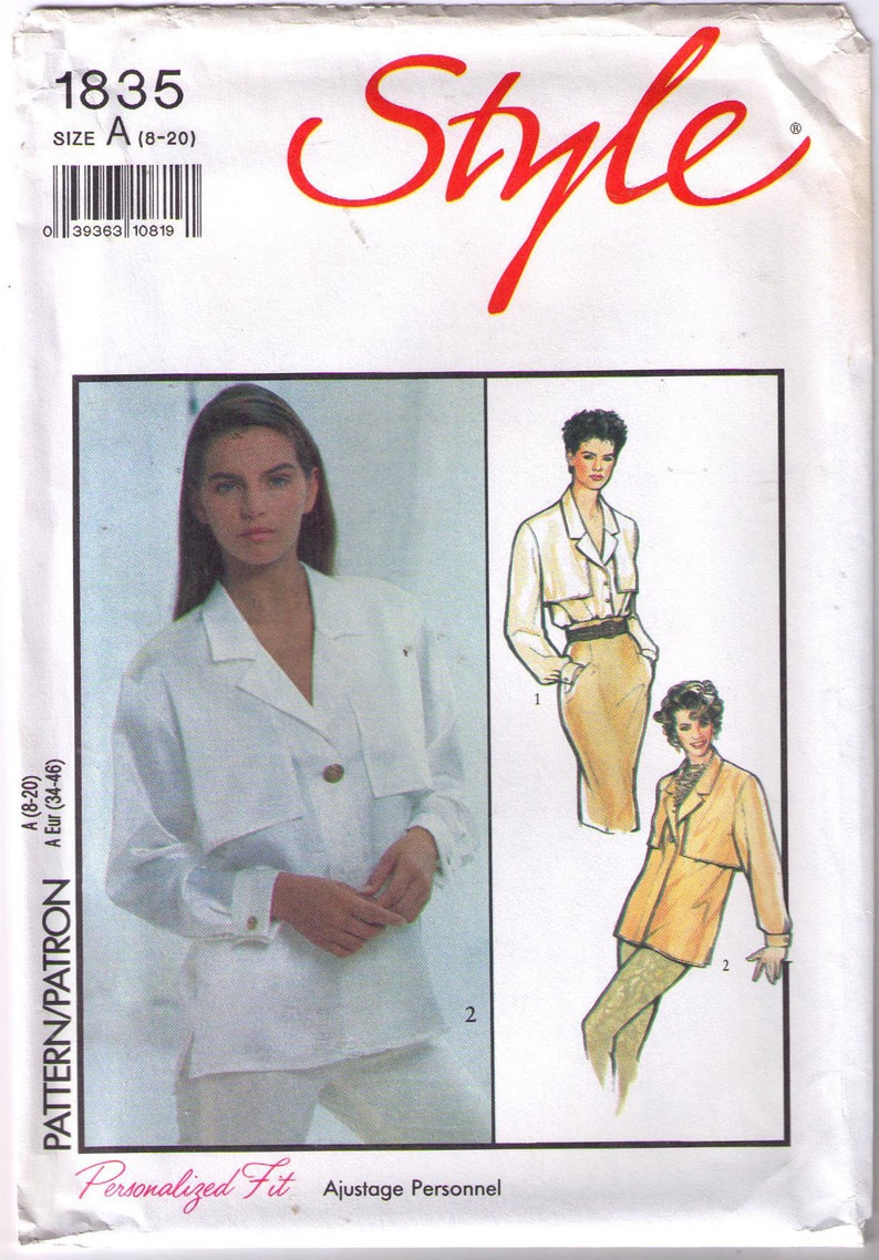 Uncut Style 1835 90s Sewing Pattern Size 8-20 Womens - Etsy