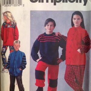 Uncut Simplicity 8146 Sewing Pattern, Boys' and Girls' Jacket and Knit ...