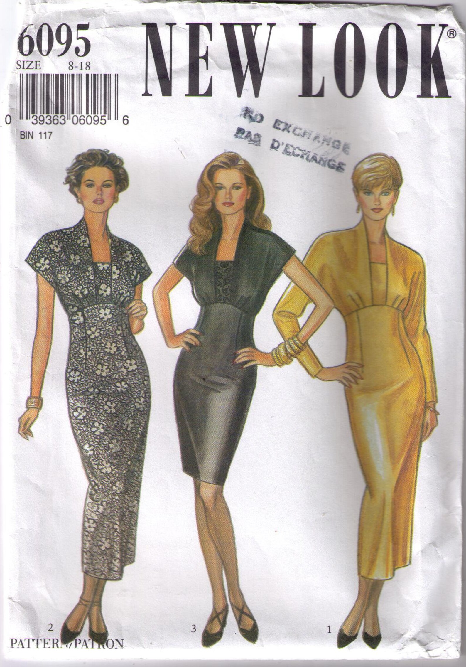 Uncut New Look 6095 Sewing Pattern Size 8-18 Women's | Etsy