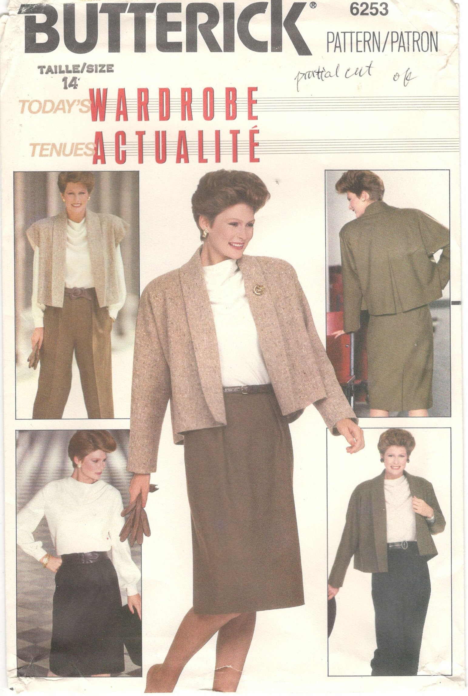 Butterick 6253 Sewing Pattern Wardbore Actualite Misses' - Etsy