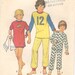 Butterick 6932 Children's Girls Boys Vest, Top, Shorts & Pants Sewing ...