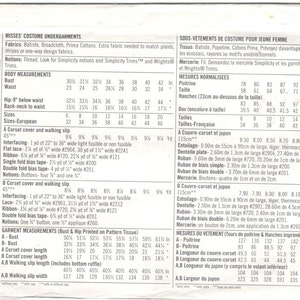 Uncut Simplicity 5905 Sewing Pattern, Vintage Closet Misses' Costume ...