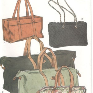 Vogue 9763 Sewing Pattern, Handbags and Totes, Transfer and Embroidery ...