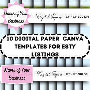 10 Canva Digital Paper Templates for Etsy Listings | Easy-to-use ...