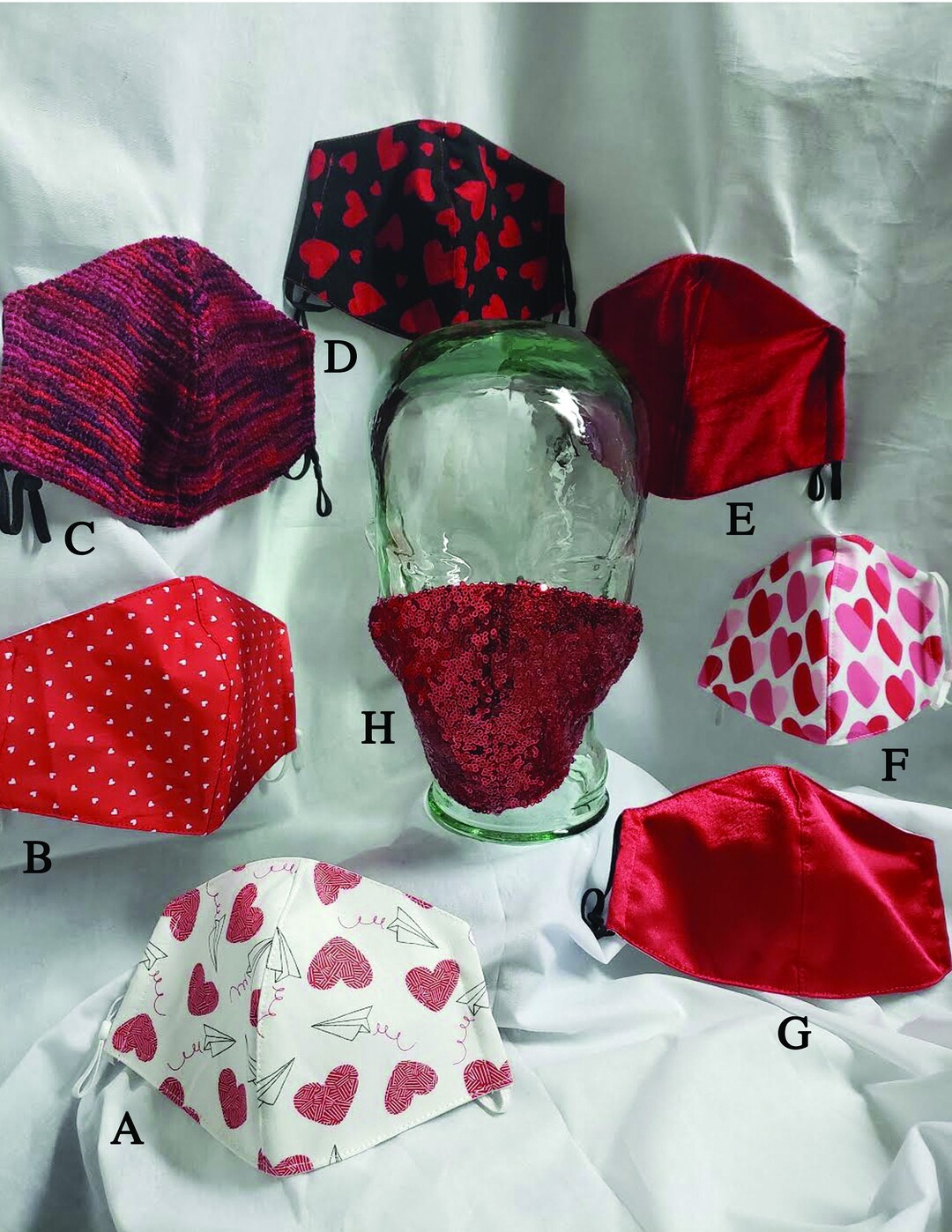 Valentine's Day Face Masks - Etsy