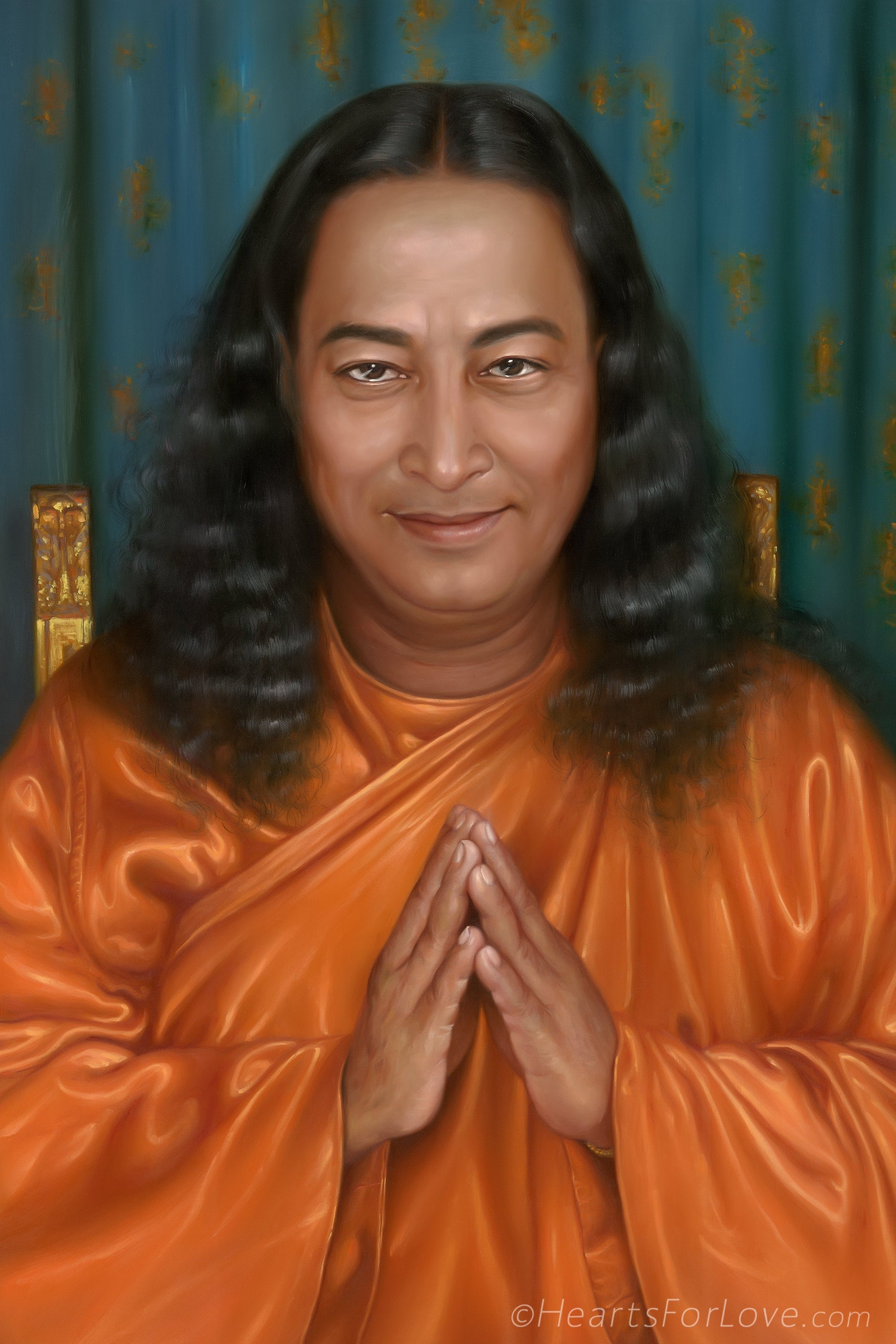 Paramahansa Yogananda Greeting With Hands In Namaste Greeting. | Etsy