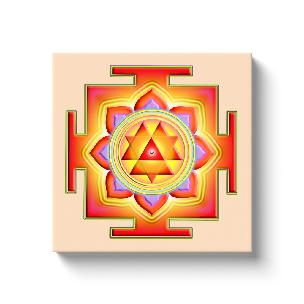 Durga Yantra. Fine Art Print on Ready to Hang Canvas up to - Etsy