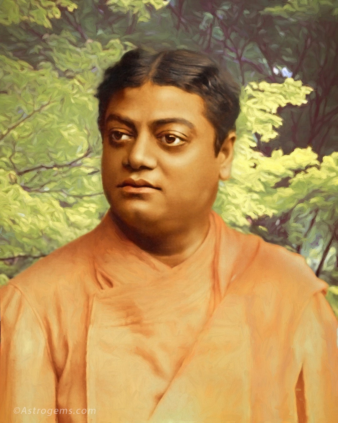 Rare Swami Vivekananda Portrait. Fine Art Print Canvas. Ready to ...