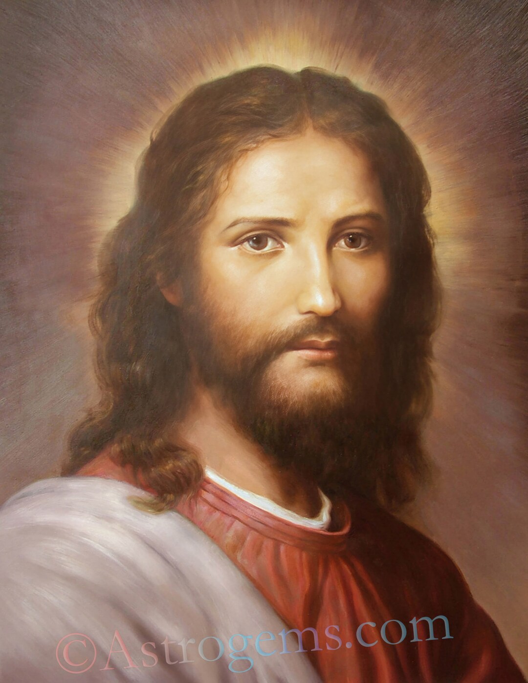 Devotional Portrait of Jesus Christ, Fine Art Reproduction From ...