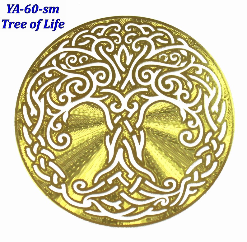 Celtic Tree of Life Gold Plated Grid Ya-60-sm - Etsy