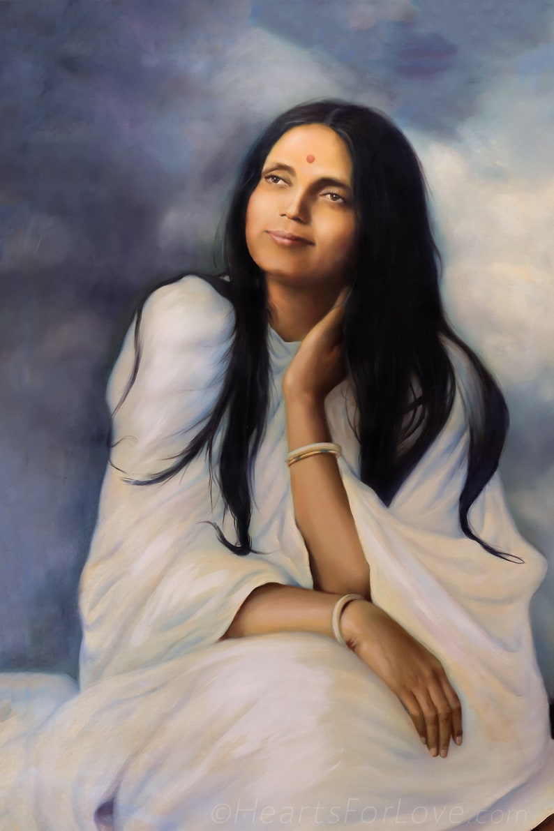 Sri Anandamayi Ma in Divine Rapture. Yoga Studio & Meditation - Etsy