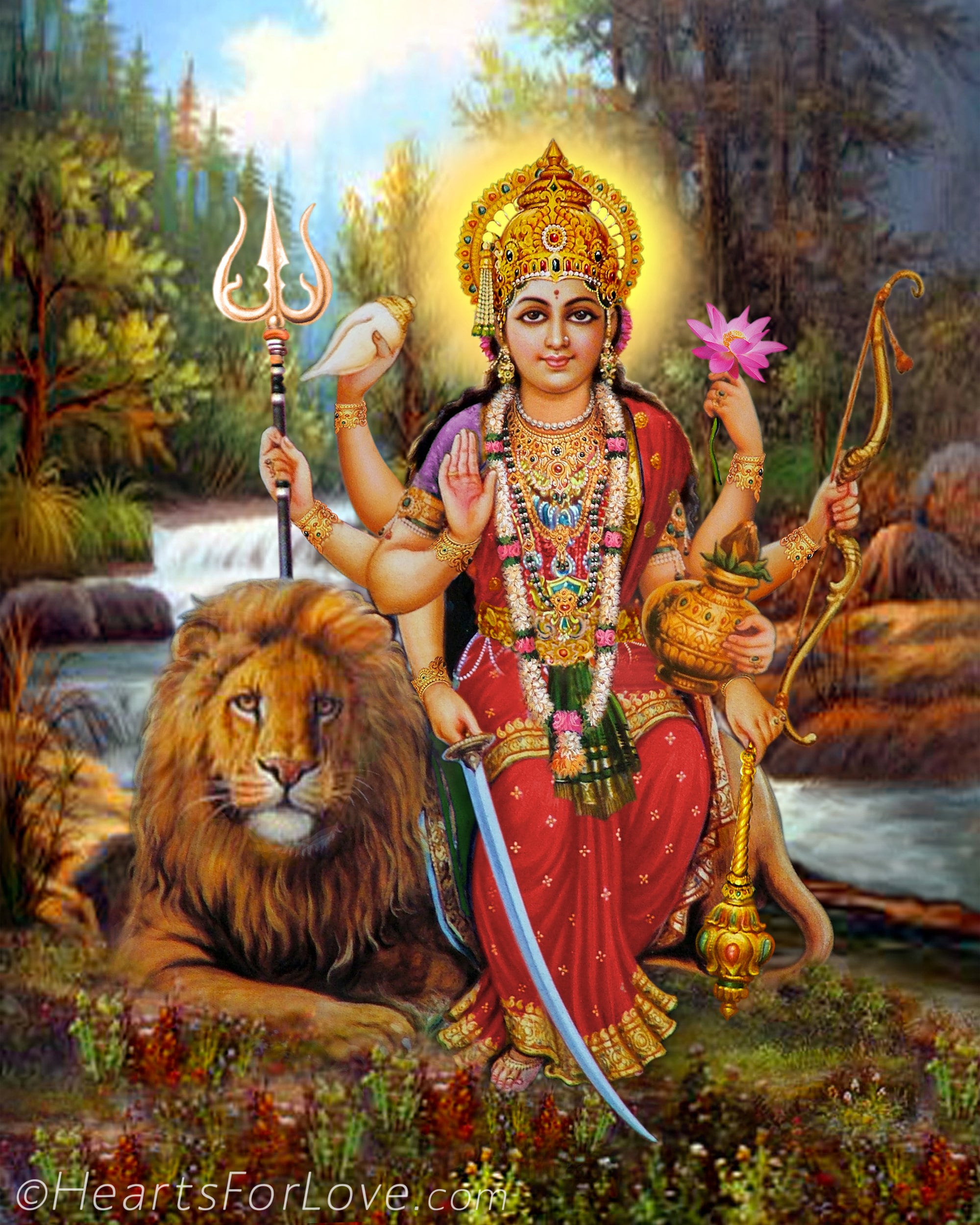 Shree Durga la diosa que elimina el sufrimiento la - Etsy España