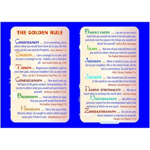 The Golden Rule According to Over A Dozen World Religions, on ...