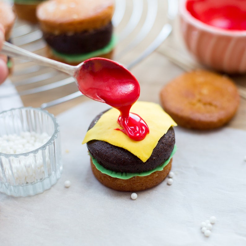 Burger Cupcake Kit - Etsy