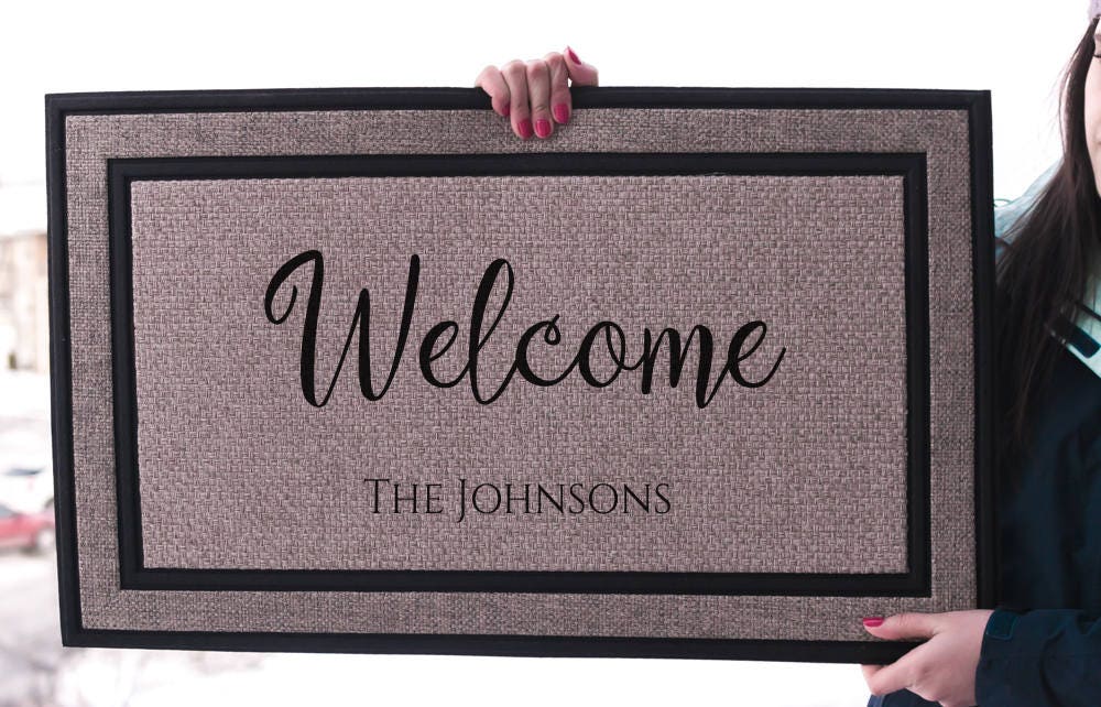 Welcome Mat Custom Doormat Door Mat Personalized Door Mat | Etsy