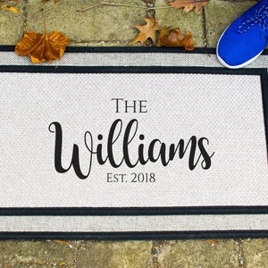 Custom Last Name - Door Mat - Doormat - Welcome Mat - Door Mats ...
