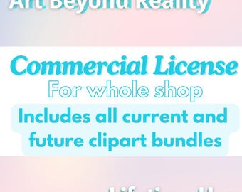 Commercial License, Clipart License, Commercial Use License for One ...