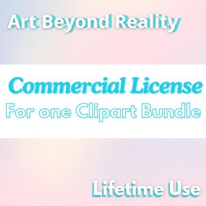 Commercial License, Clipart License, Commercial Use License for One ...