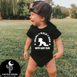 Crawl Walk Ride Moto Baby Bodysuit or Toddler T-shirt, Dirt Bike ...