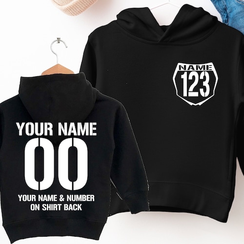 Personalized Your Name Number Adult Hooded or Crew Sweatshirt - Etsy