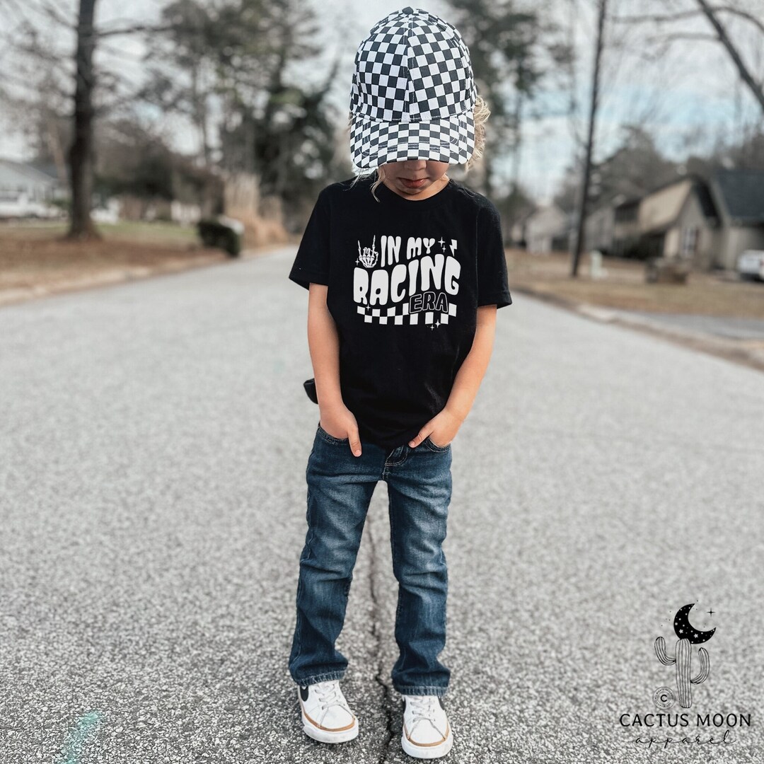 Kids in My Racing Era Youth Short Sleeve Tee | Race Day Youth T-shirt ...