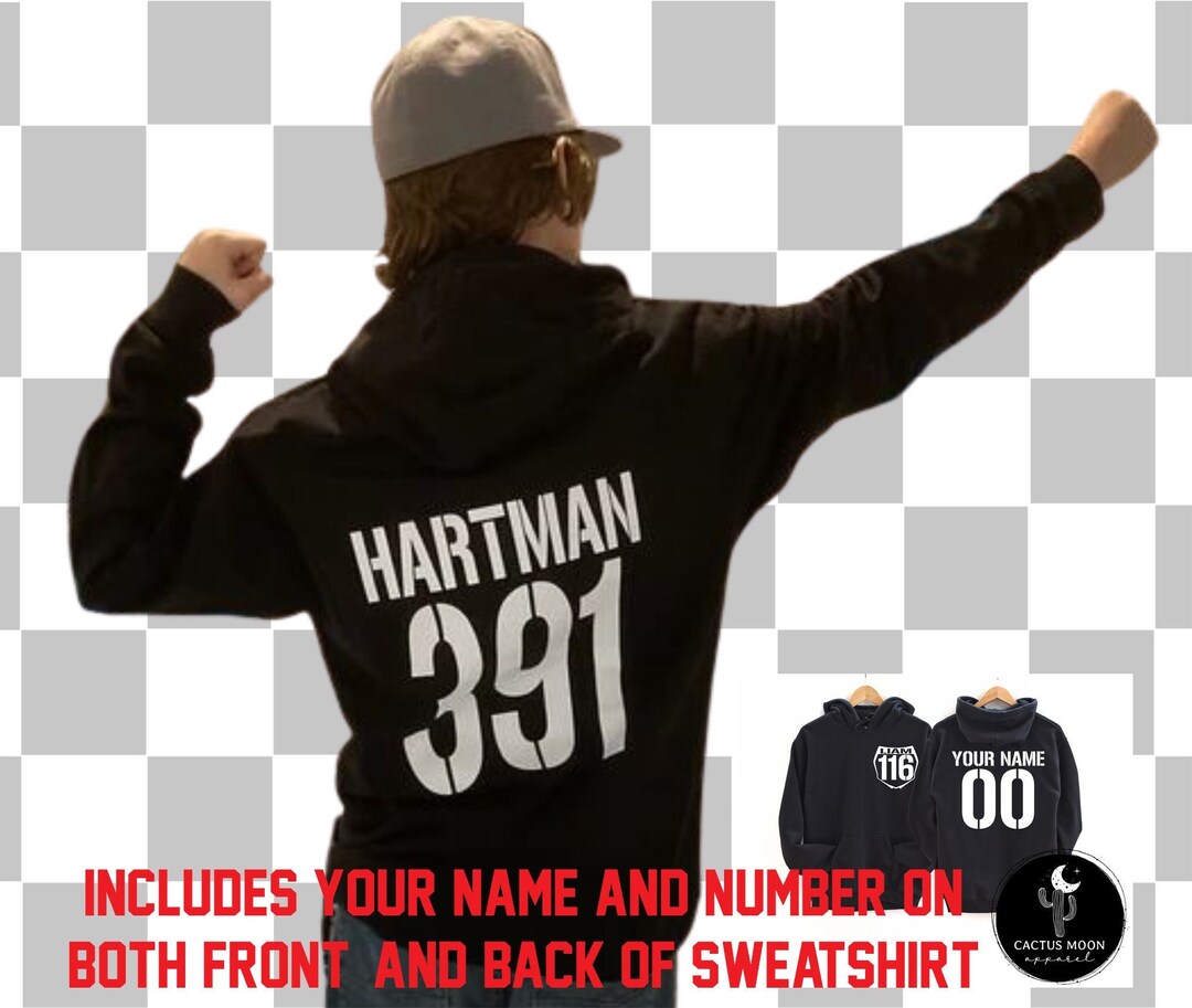 Number Plate Front Name and Number Back Hooded Sweatshirt, Adult Hoodie ...