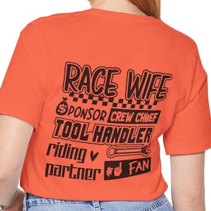 Race Wife Sponsor Crew Chief Tool Handler Riding Partner #1 Fan Adult ...