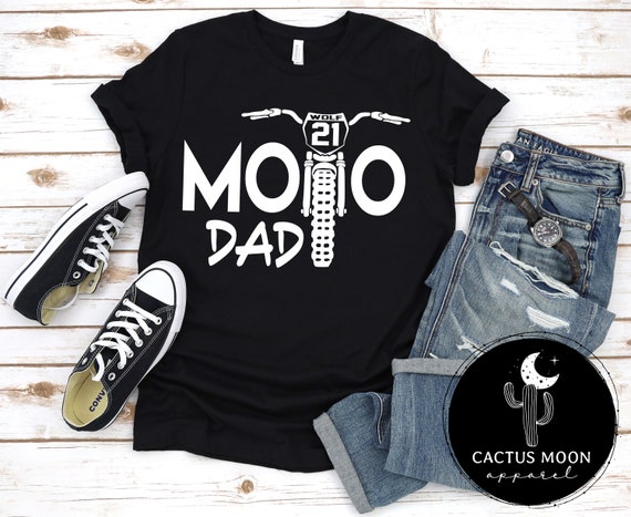 Moto Dad Personalized Dirt Bike Shirt Add Your Rider Name and - Etsy