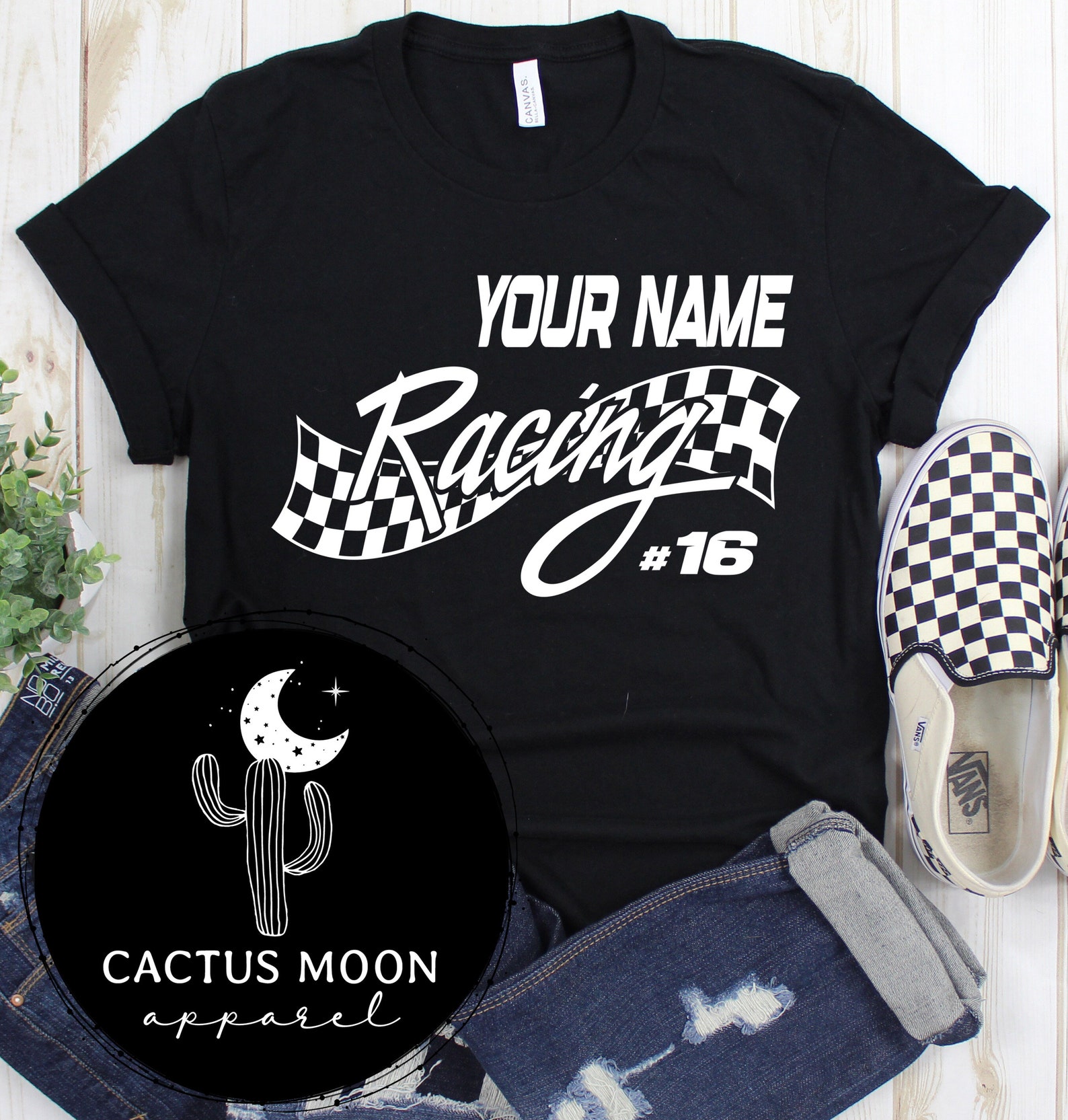 Personalized Your Name Number Racing Shirt Short or Long | Etsy