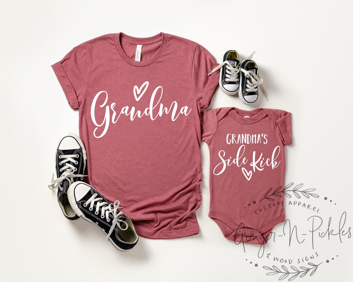 Grandma and Grandma's Side Kick Matching Grandma and Me - Etsy