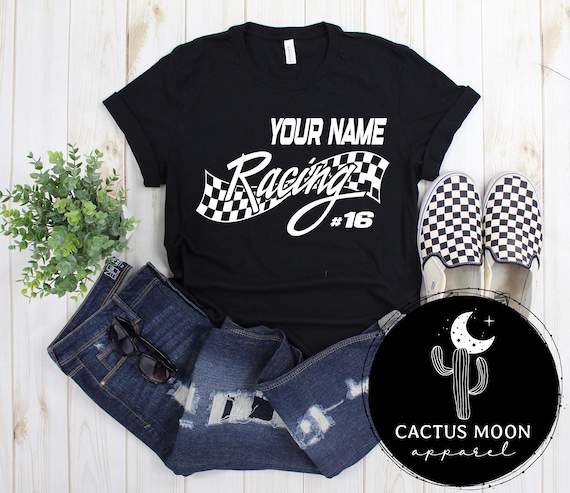 Personalized Your Name Number Racing Shirt Short or Long | Etsy