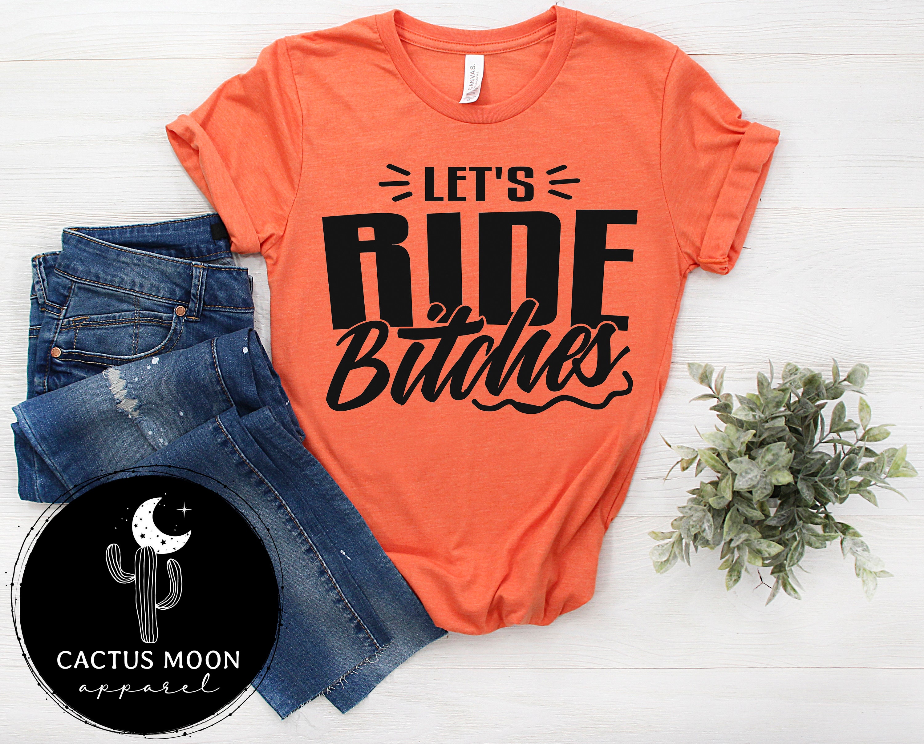 Let's Ride Bitches Shirt Short Sleeve V-Neck or Long | Etsy
