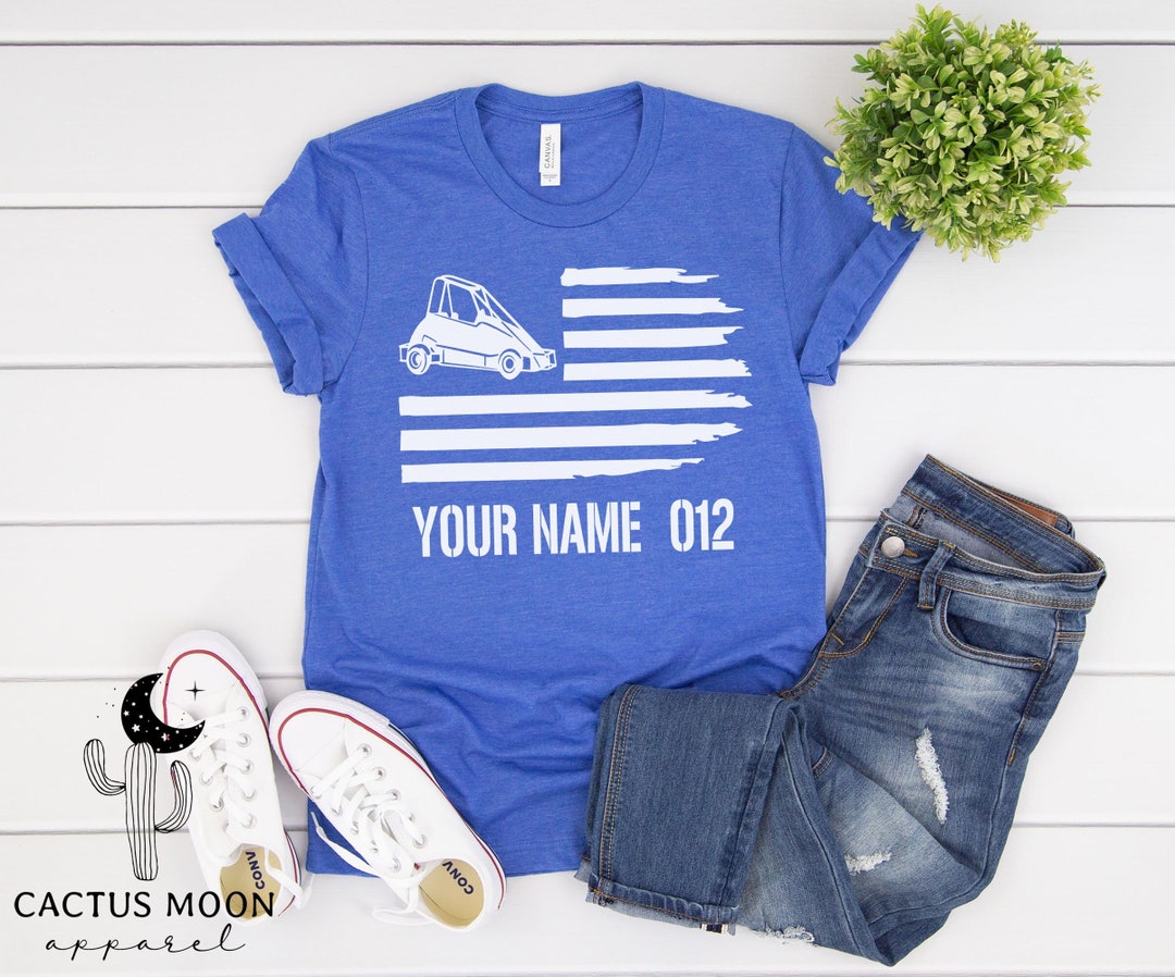 Quarter Midget American Flag Shirt Personalized With Your Name and ...