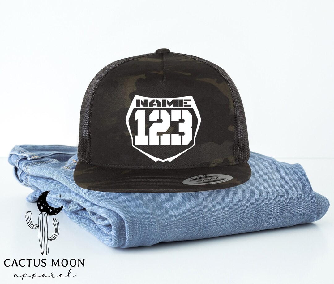 Personalized Your Name and Number Plate Hat, Adult Adjustable Custom ...