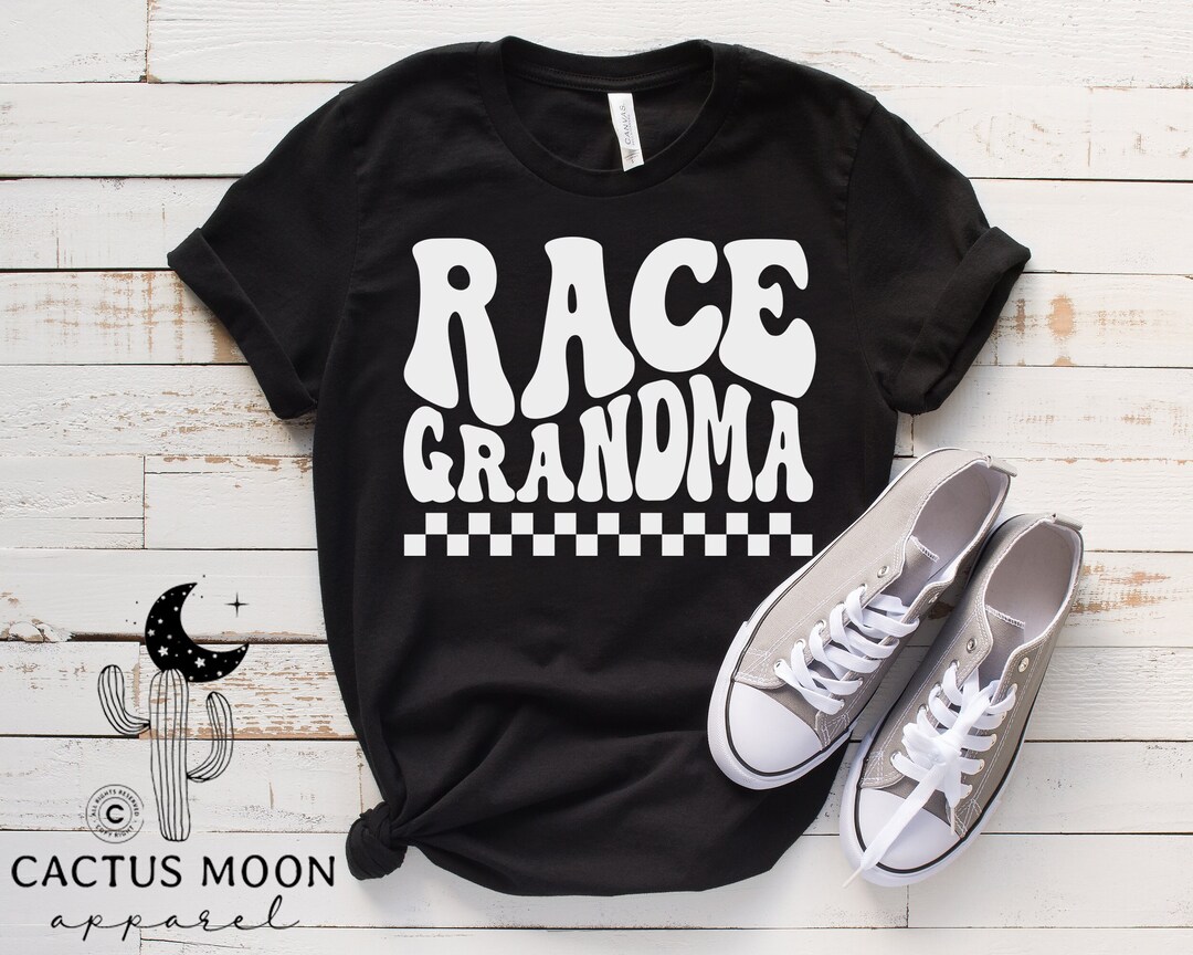 Groovy Race Grandma Shirt Short Sleeve, V-neck or Long Sleeve T-shirt ...