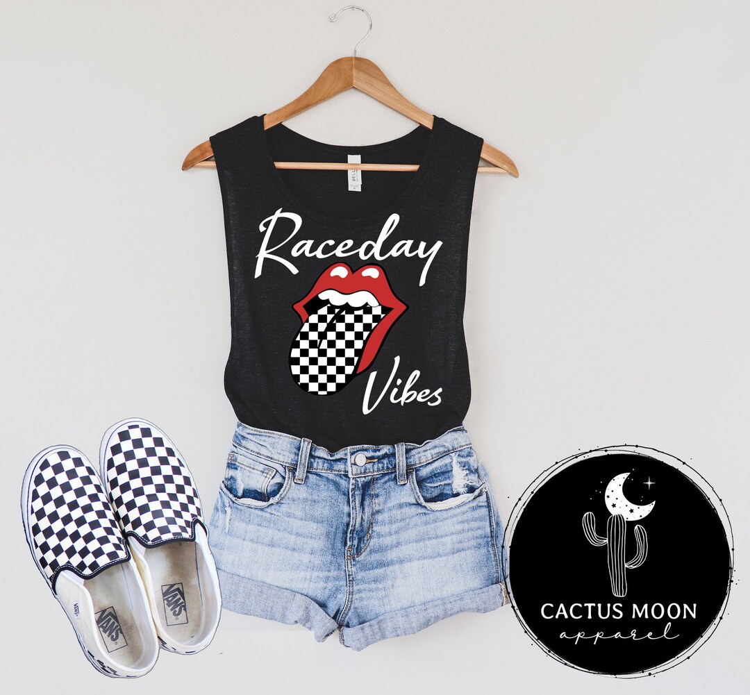 Raceday Vibes Ladies Muscle Tank or Racerback Stock Car Dirt - Etsy