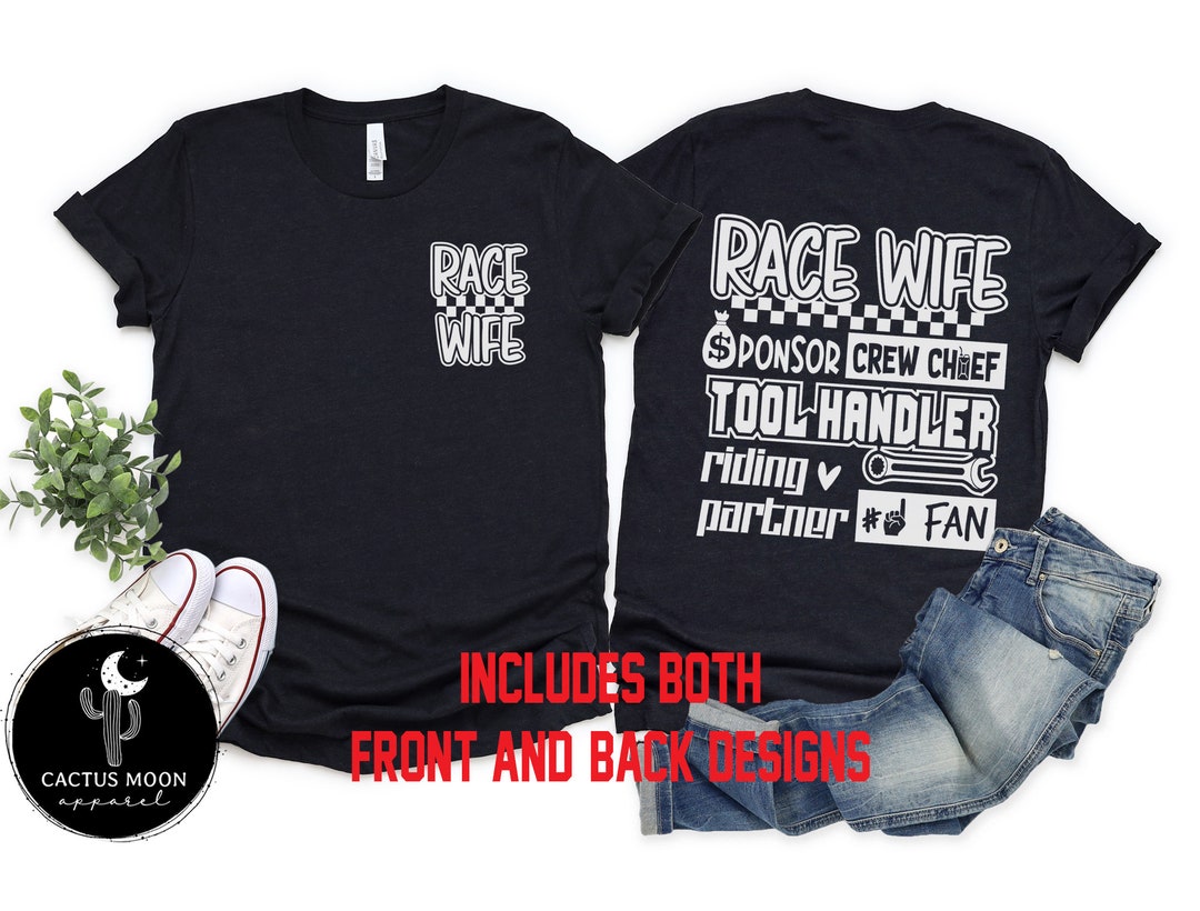 Race Wife Sponsor Crew Chief Tool Handler Riding Partner #1 Fan Adult ...