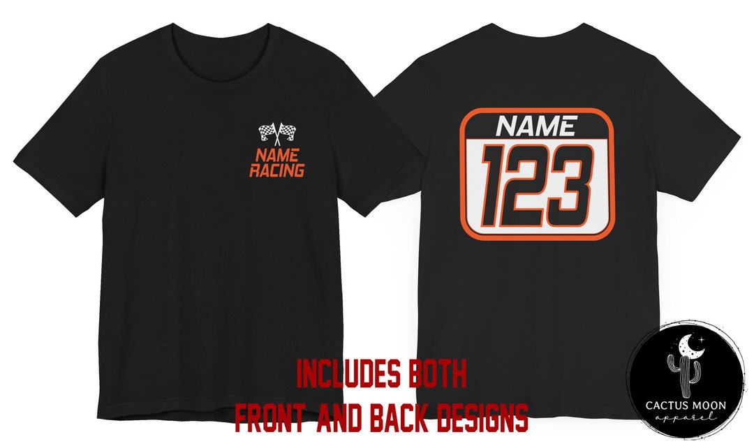 Number Plate Front and Back With Your Name - Number Adult Unisex Jersey ...
