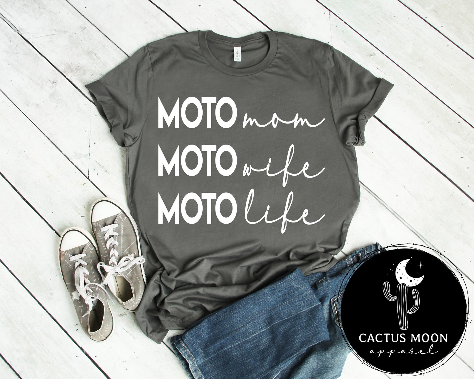Moto Mom Moto Wife Moto Life Short Sleeve, V-neck or Long Sleeve Dirt ...